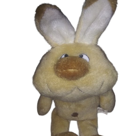 CUDDLE WIT | Toys | Vintage Cuddle Wit Goofy Face Brown Bunny Rabbit ...